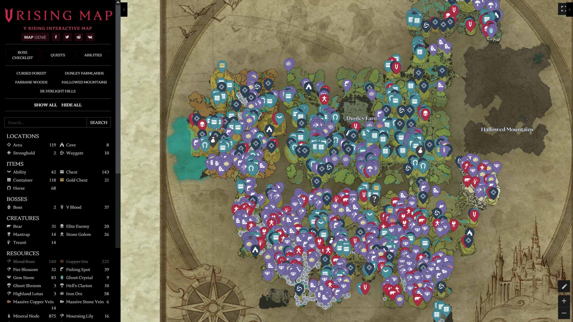 V Rising: Interactive Map – Mit diesen Karten findet ihr alles | Eurogamer.de